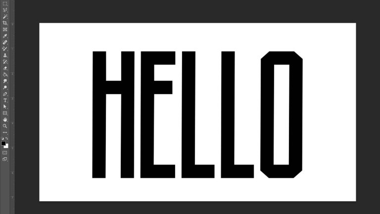 How To Create A Stretch Text Effect In Photoshop