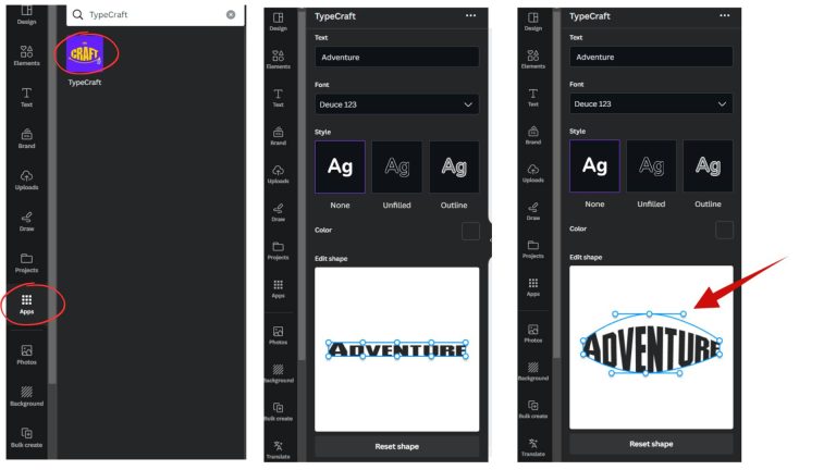 How To Use Typecraft To Edit And Transform Text In Canva