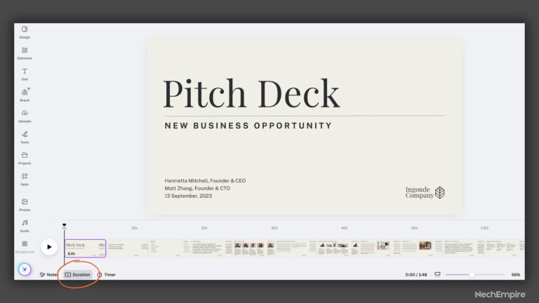 How To Change Slide Duration In Canva